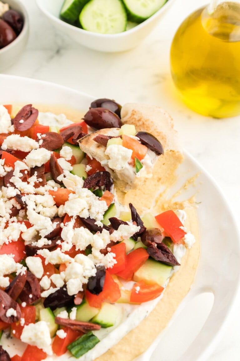 Layered Hummus Dip - Kitchen Fun With My 3 Sons