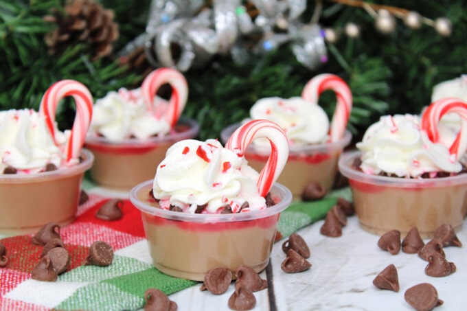 Peppermint Cocoa Jello Shots - Kitchen Fun With My 3 Sons