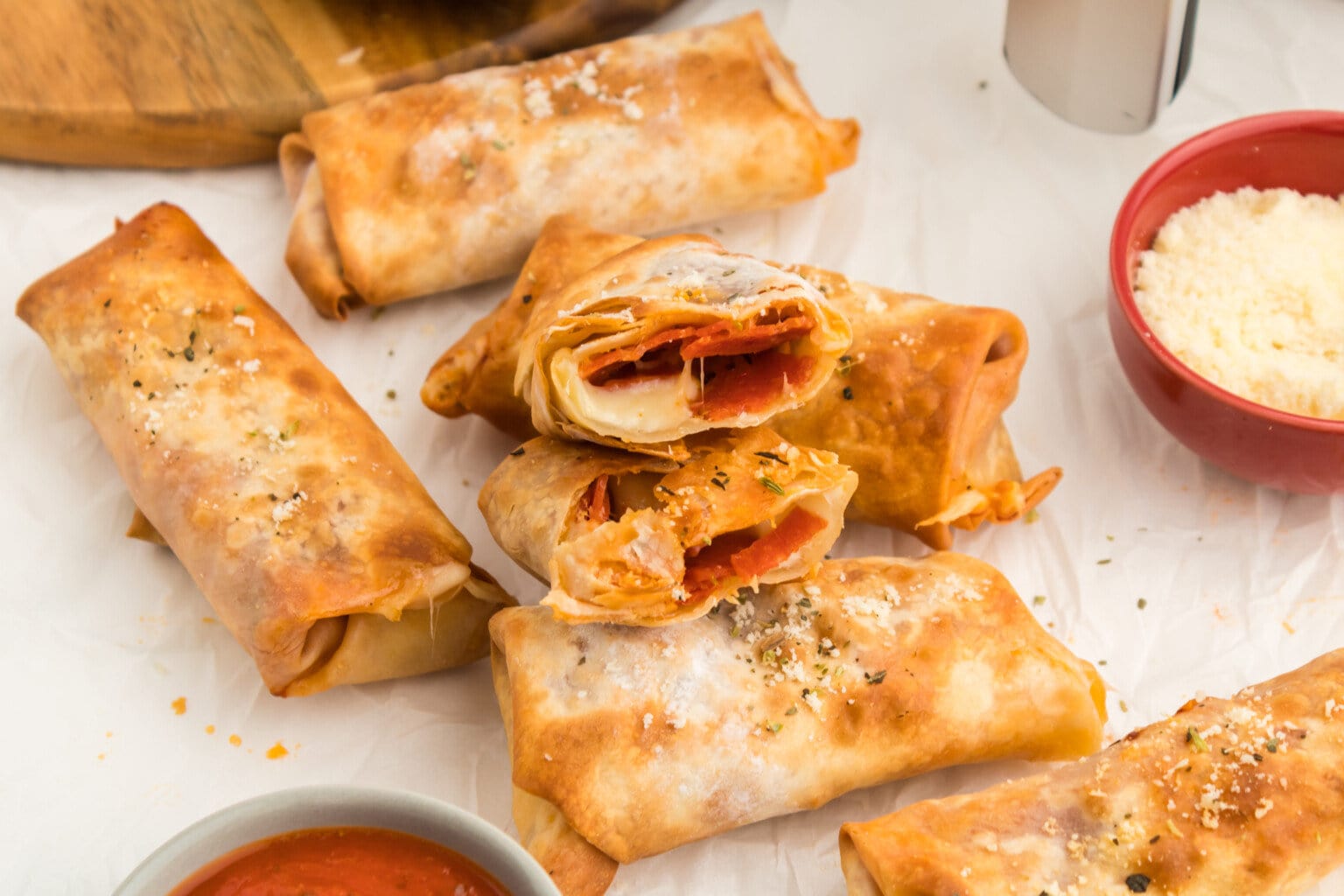 Pizza Egg Rolls - Kitchen Fun With My 3 Sons