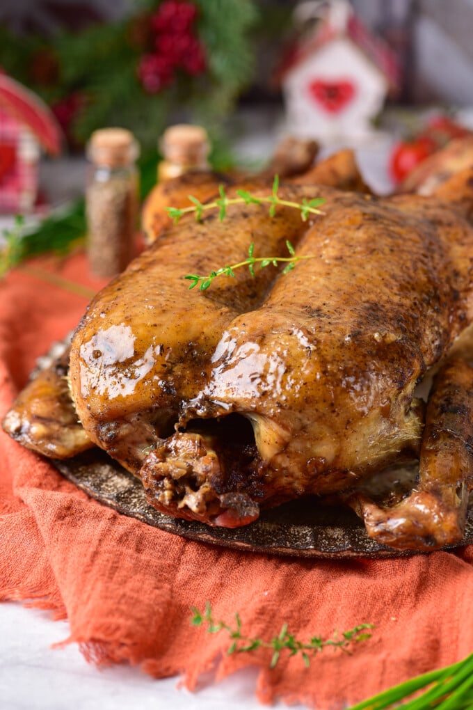 Roast Duck with Brown Sugar and Soy Glaze