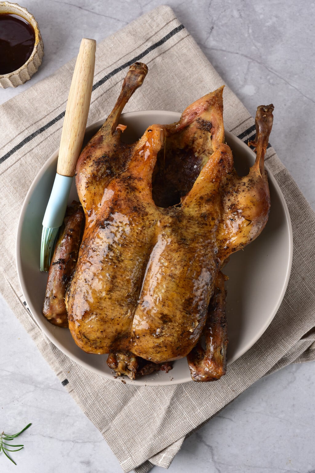 Roast Duck with Brown Sugar and Soy Glaze