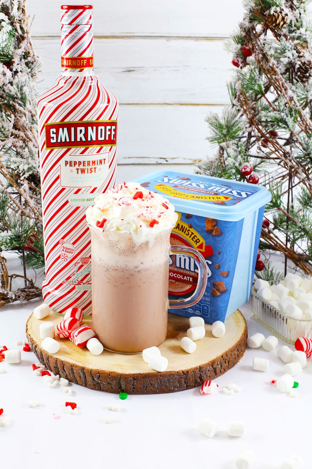 Frozen Peppermint Hot Chocolate