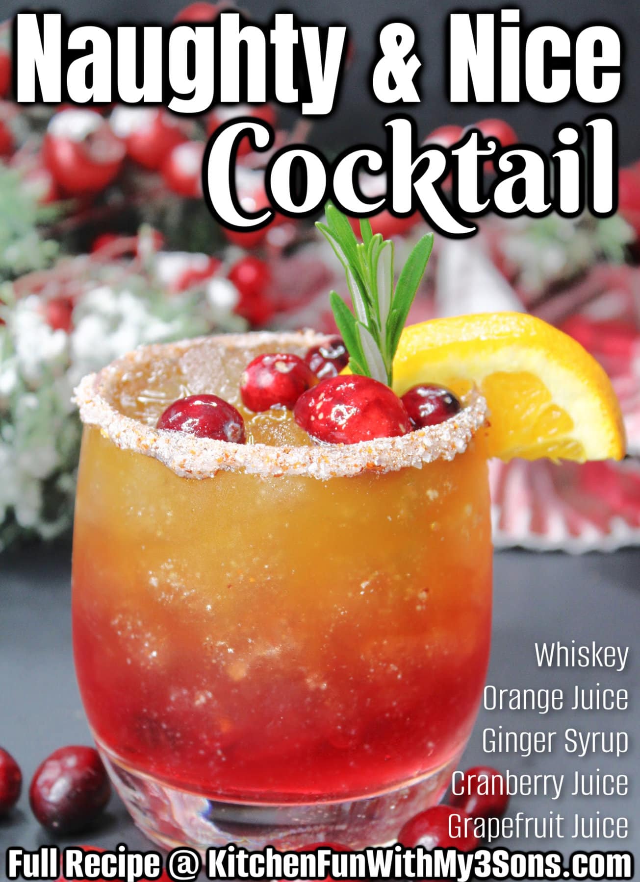 Naughty and Nice Cocktail - Kitchen Fun With My 3 Sons