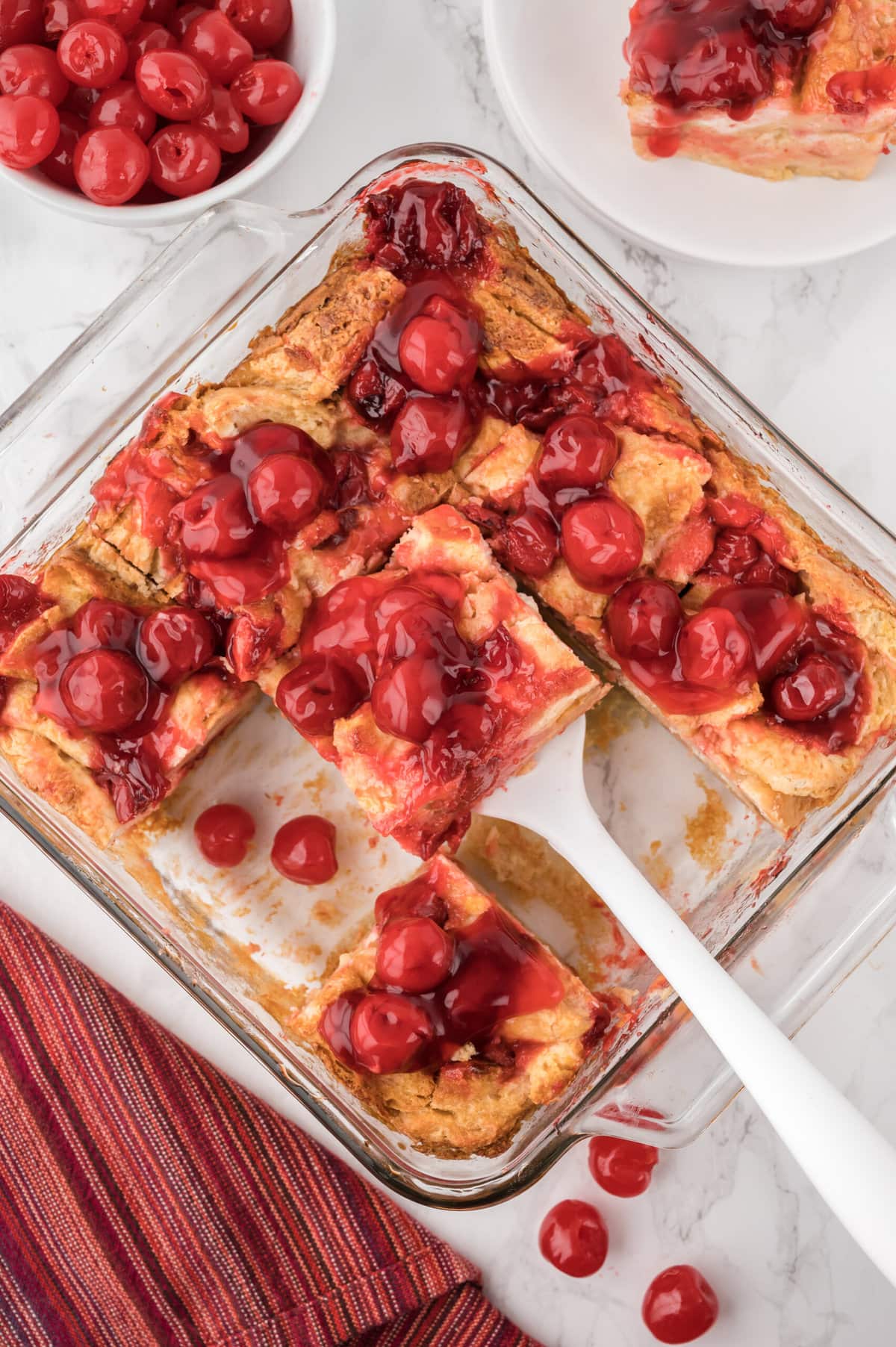 Cherry Bread Pudding | Kitchen Fun With my 3 Sons