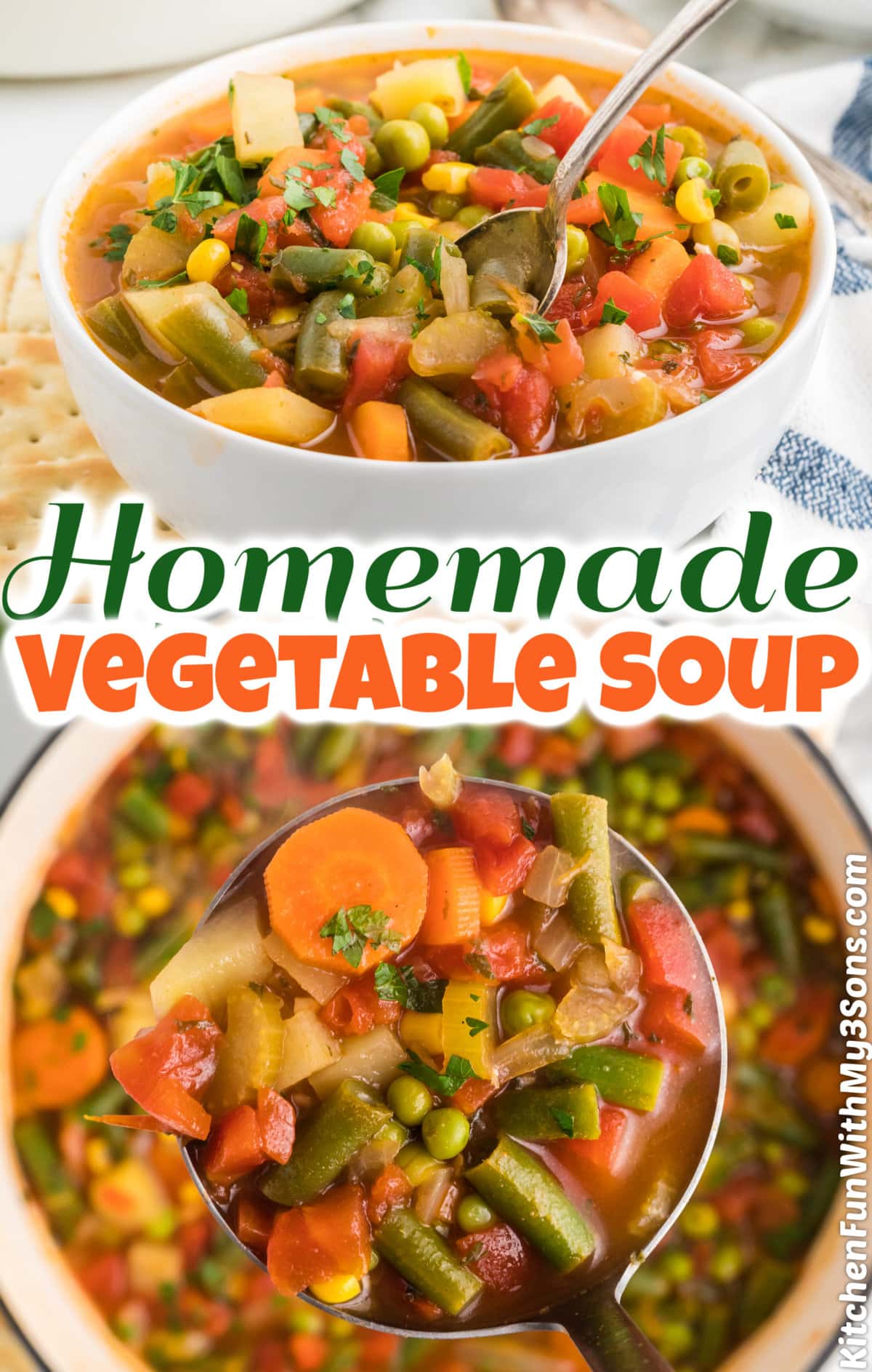 Homemade Vegetable Soup l Kitchen Fun With My 3 Sons