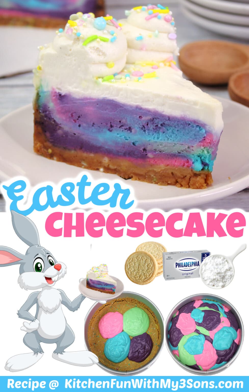 Easter Cheesecake - Kitchen Fun With My 3 Sons