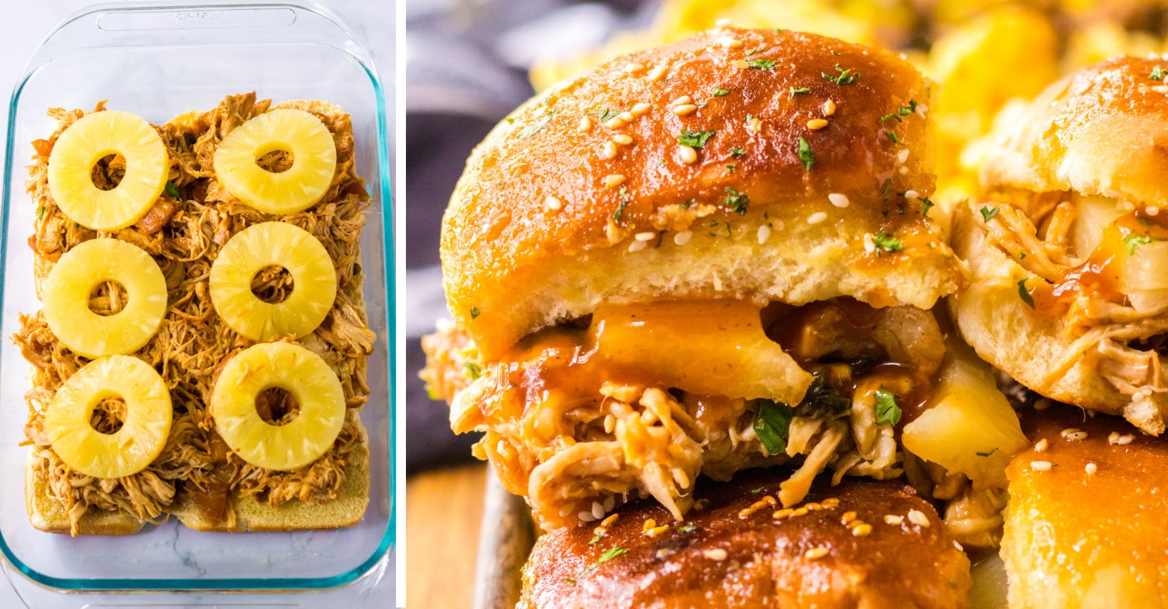 Easy Hawaiian Chicken Sliders - Kitchen Fun With My 3 Sons