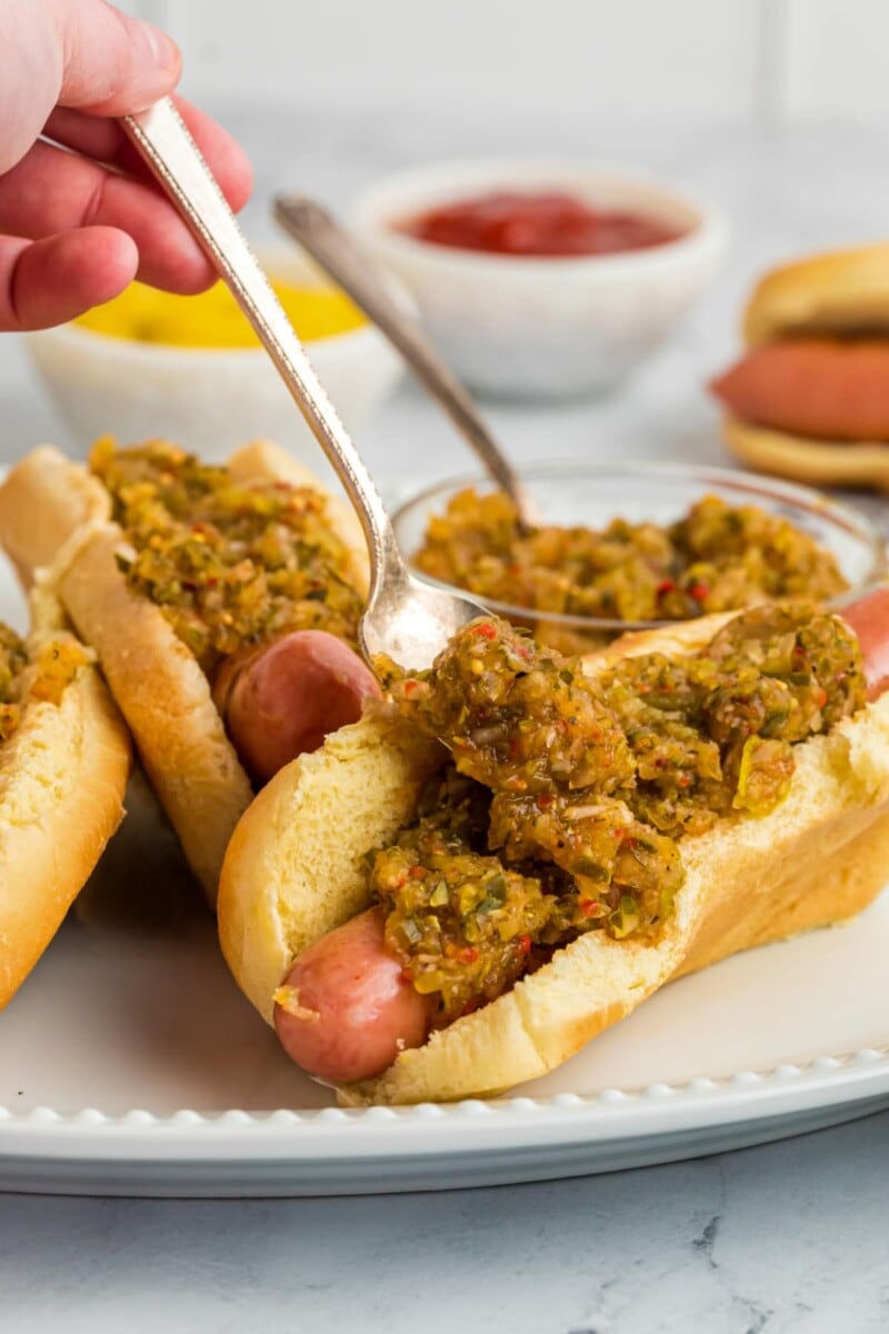 Easy Hot Dog Relish - Kitchen Fun With My 3 Sons