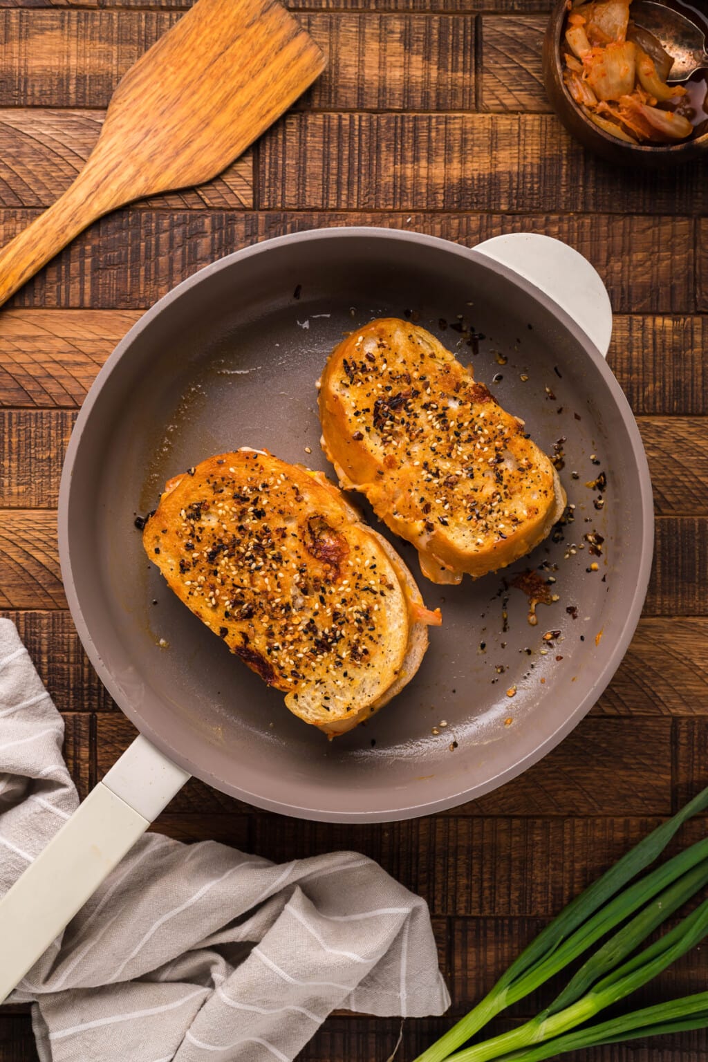 Kimchi Grilled Cheese Sandwiches l Kitchen Fun With My 3 Sons