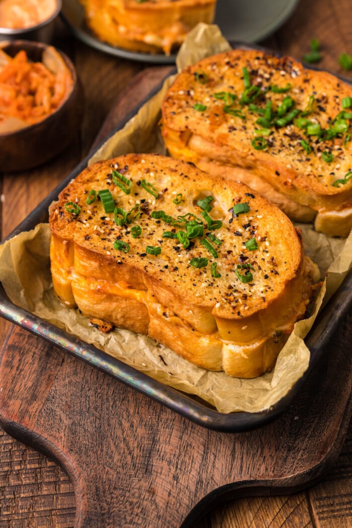 Kimchi Grilled Cheese Sandwiches l Kitchen Fun With My 3 Sons