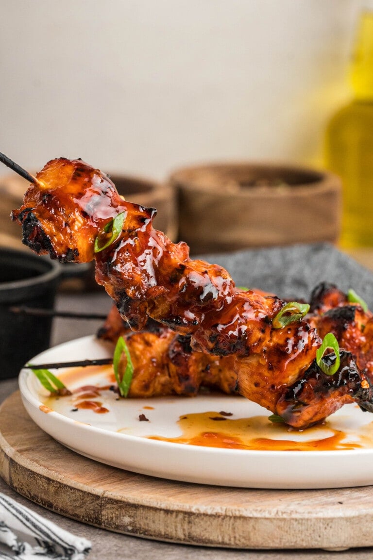 Easy Grilled Chicken Skewers l Kitchen Fun With My 3 Sons