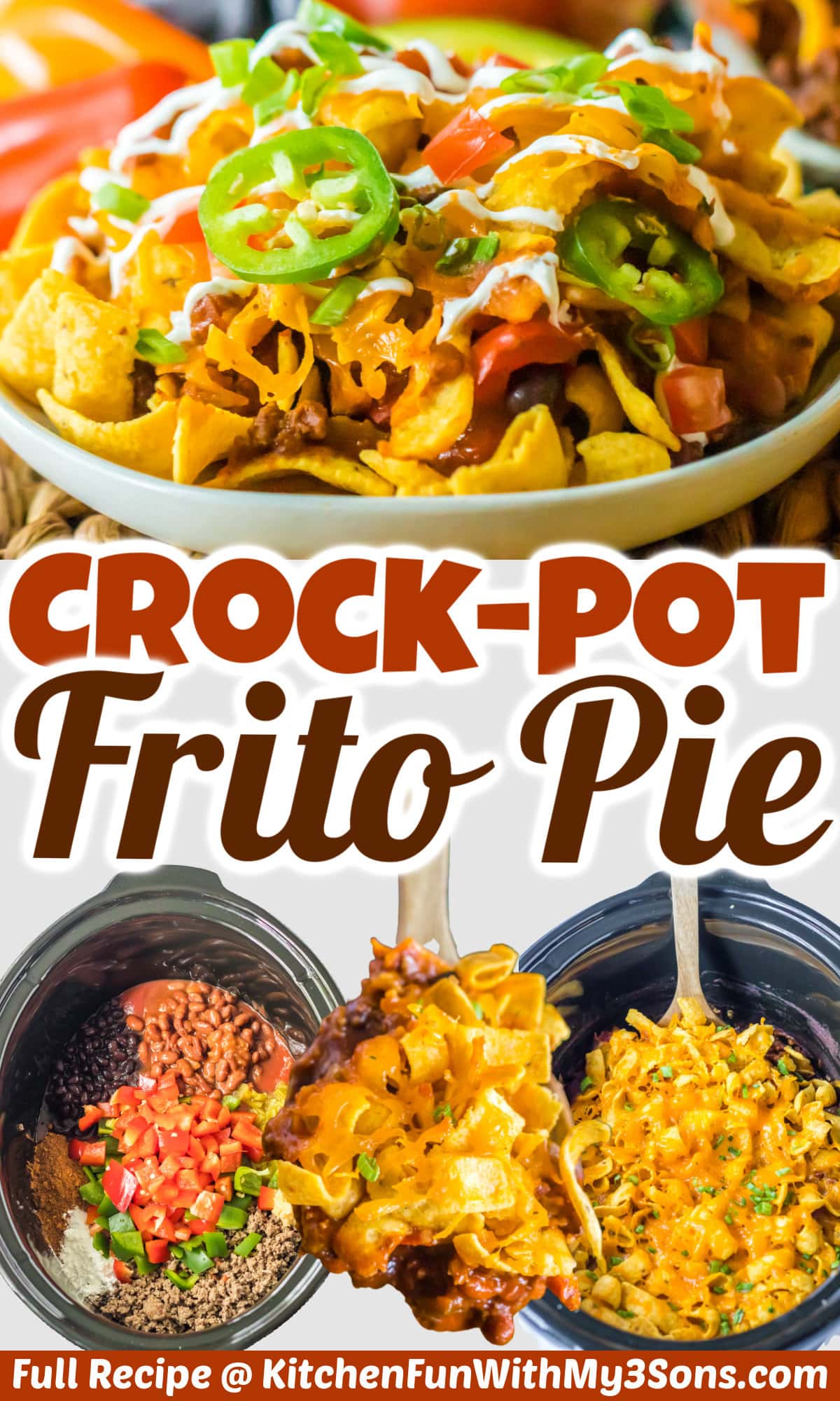 Crockpot Frito Pie | Kitchen Fun With My 3 Sons