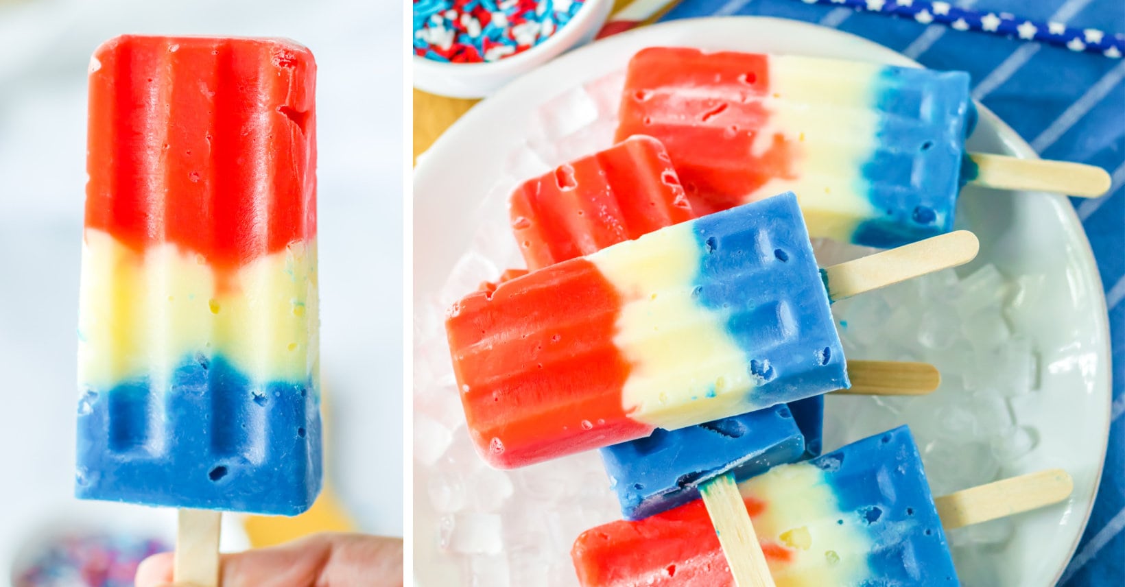 Red White and Blue Popsicles - Kitchen Fun With My 3 Sons