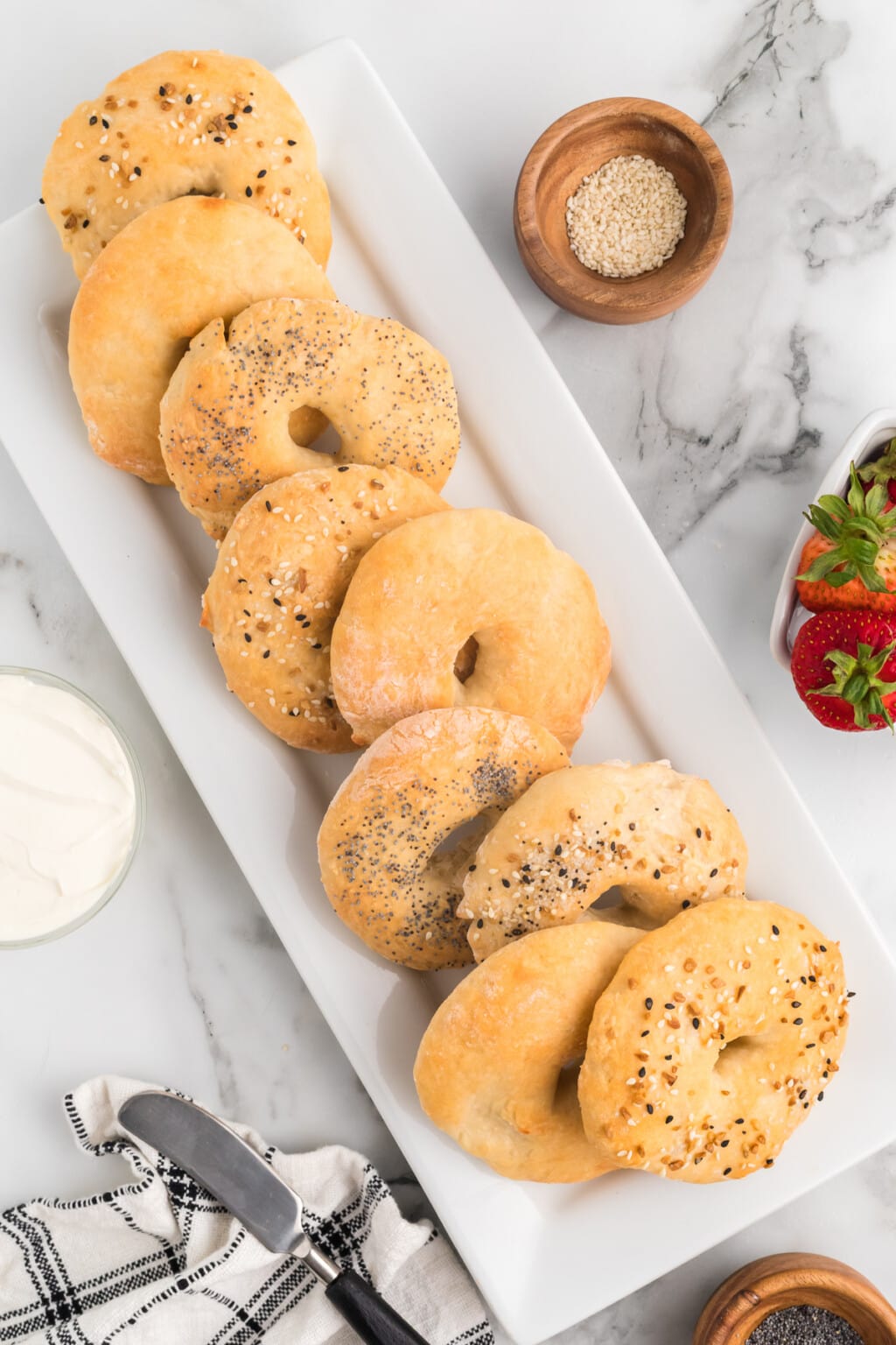 Easy 2 Ingredient Bagels l Kitchen Fun With My 3 Sons
