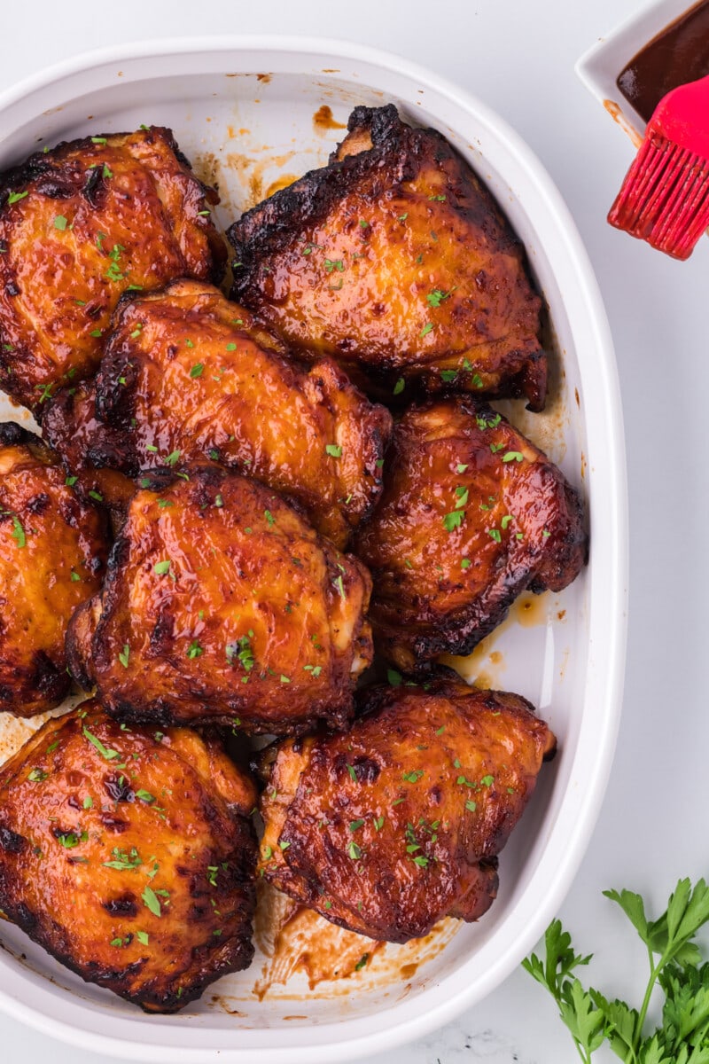 Air Fryer BBQ Chicken Thighs - Kitchen Fun With My 3 Sons