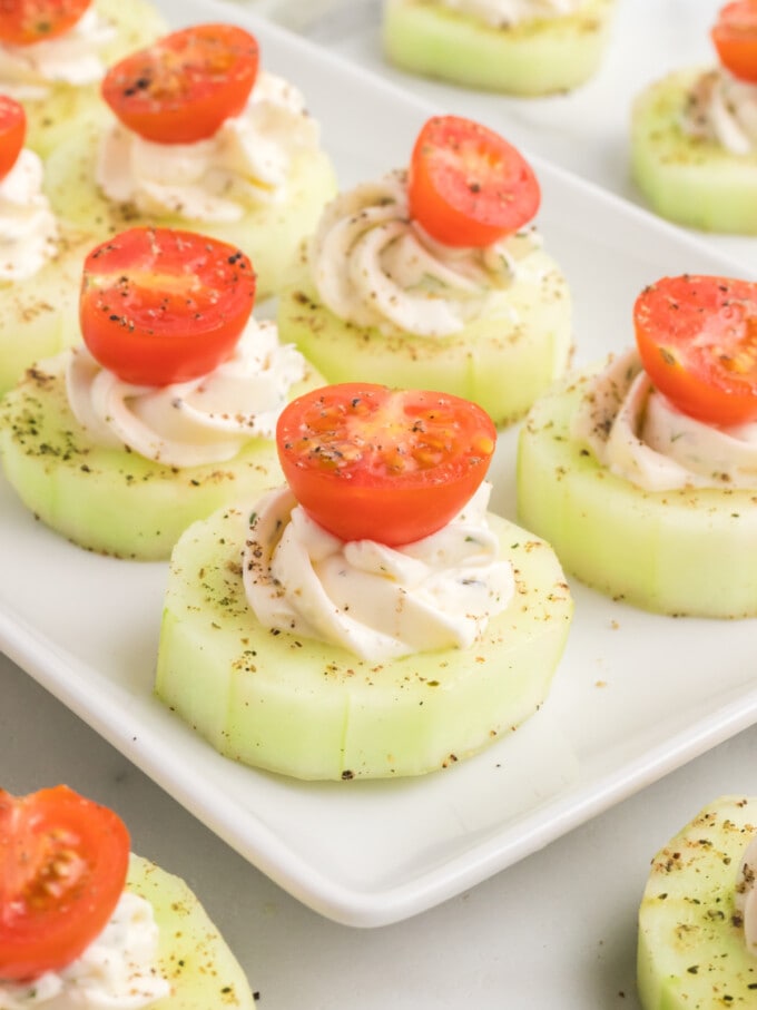 Cucumber Bites | Kitchen Fun With My 3 Sons