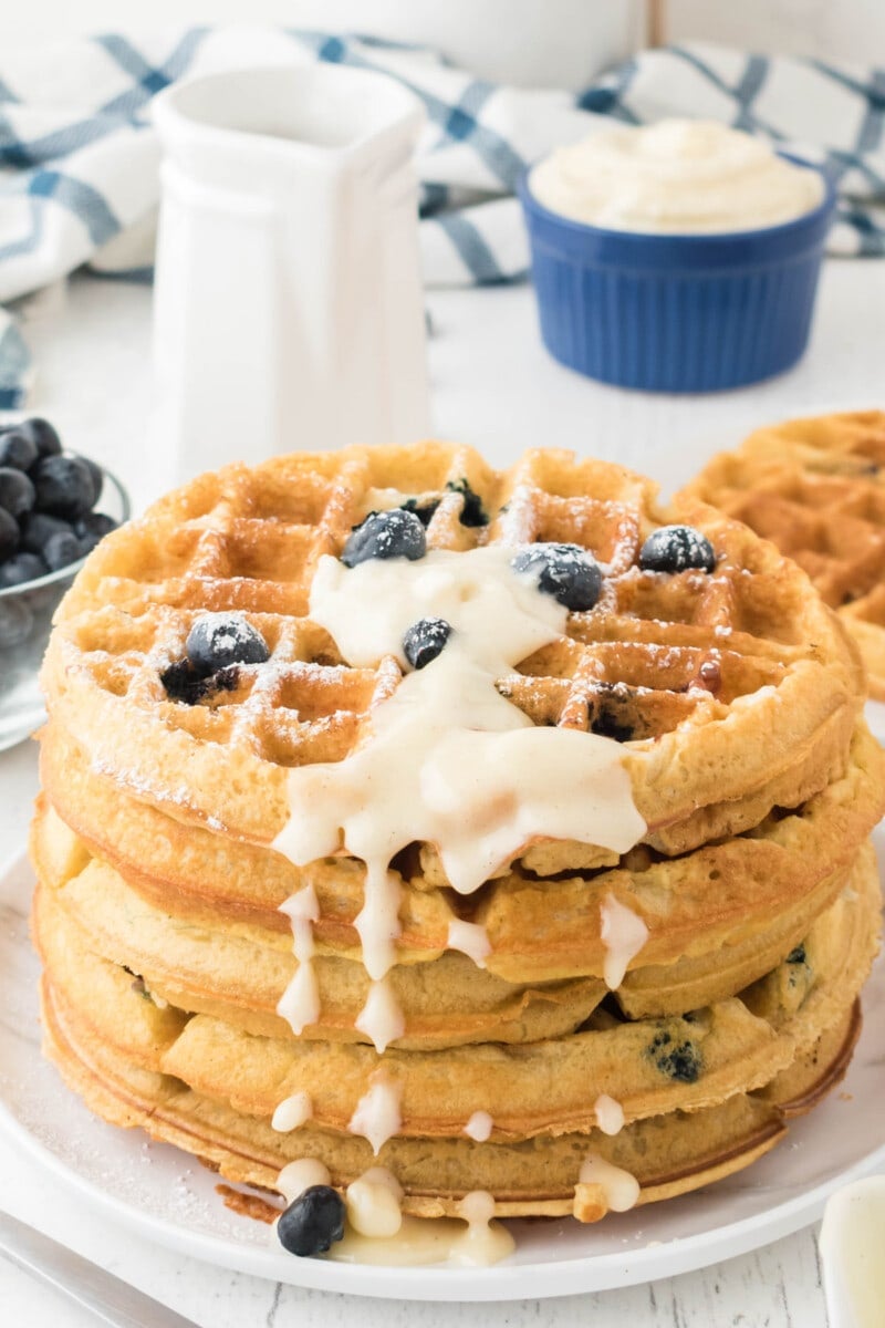Blueberry Waffles | Kithen Fun With My 3 Sons