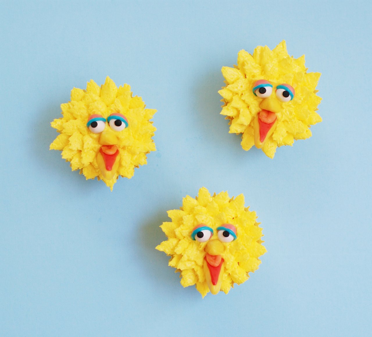 Big Bird Cupcakes | Kitchen Fun With My 3 Sons
