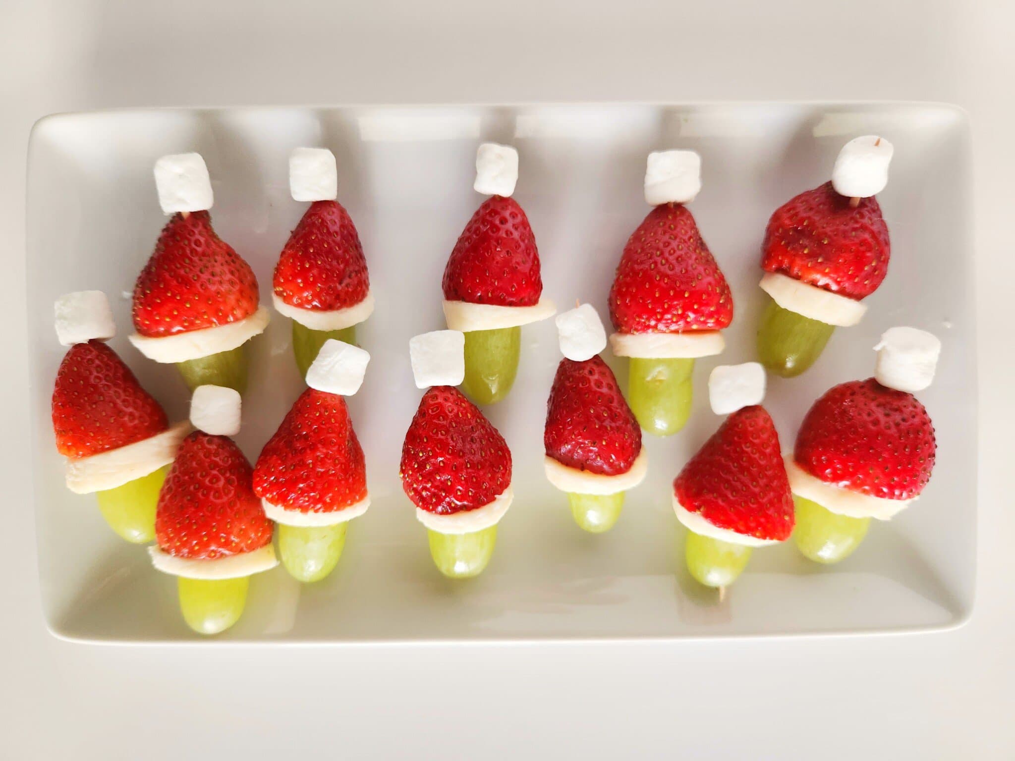 Grinch Fruit Kabobs | Kitchen Fun With My 3 Sons