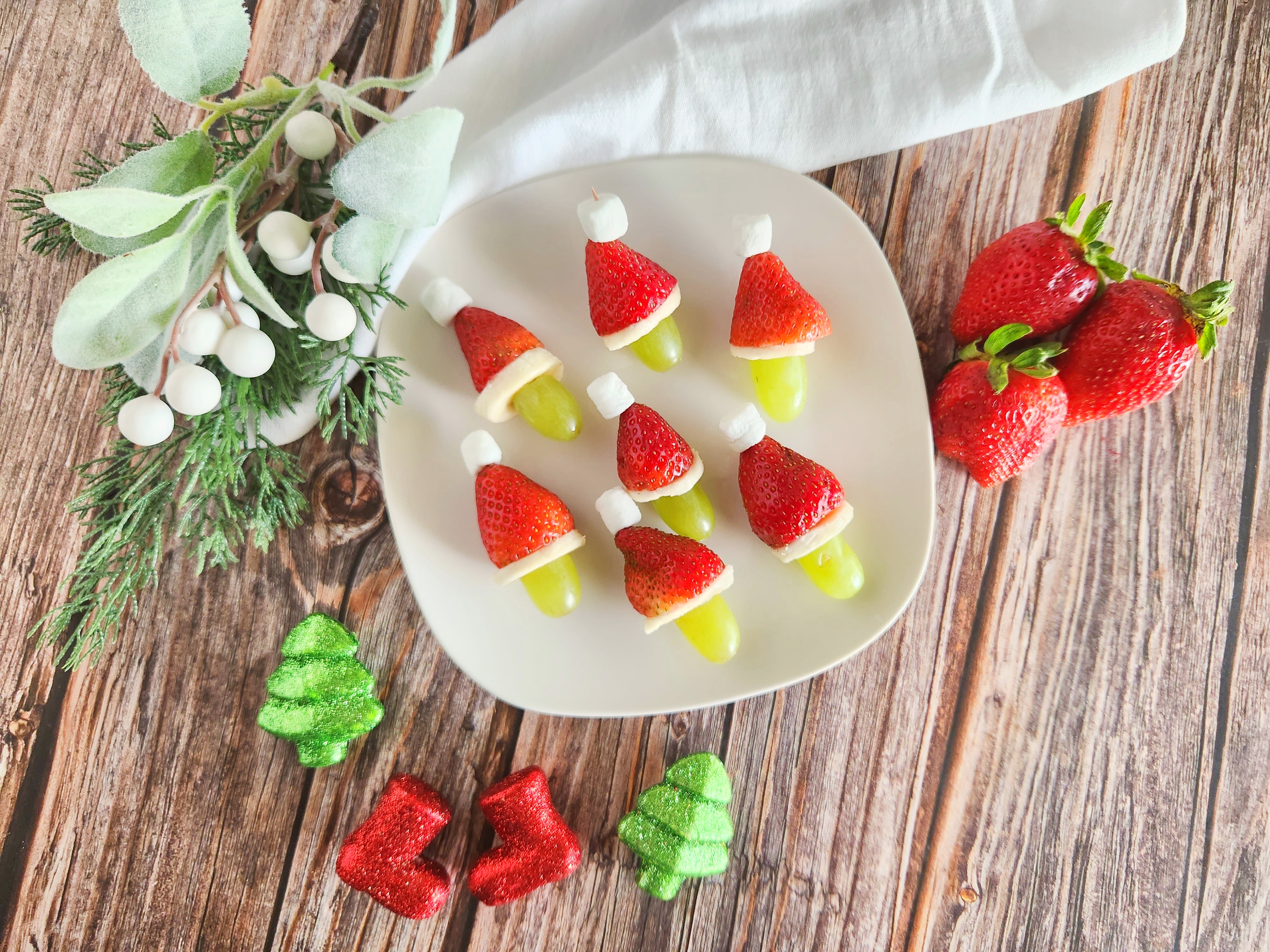 Grinch Fruit Kabobs | Kitchen Fun With My 3 Sons