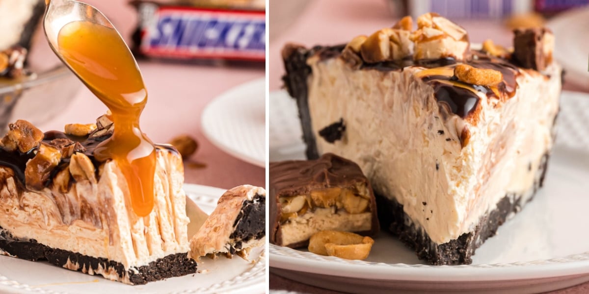 Snickers Pie | Kitchen Fun With My 3 Sons
