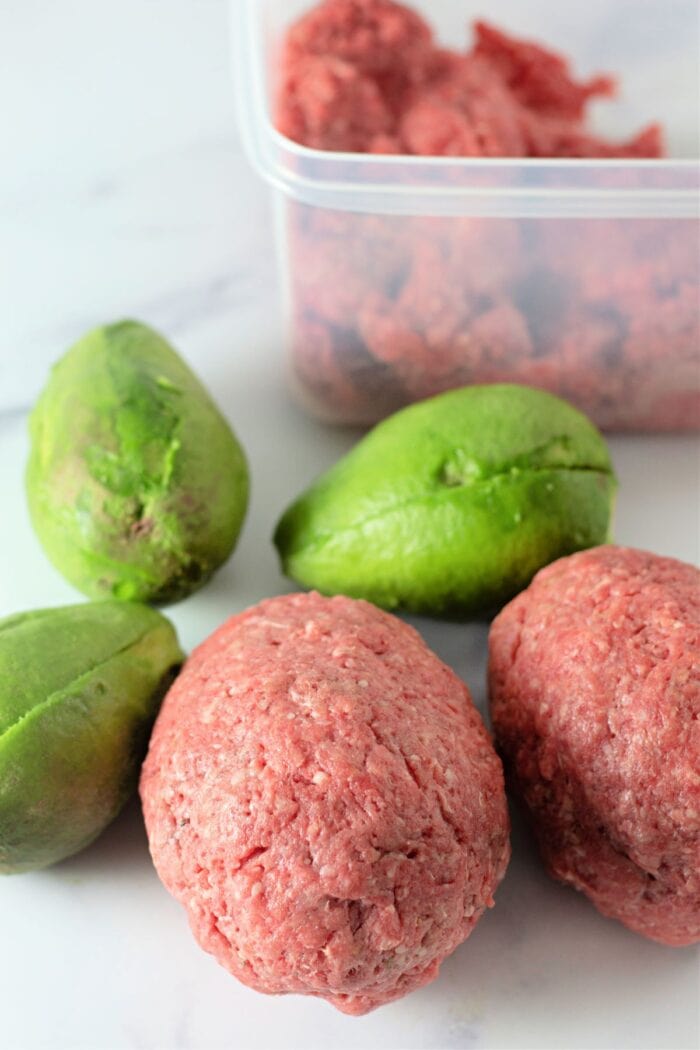Bacon Wrapped Avocado Burger Bombs - Kitchen Fun With My 3 Sons
