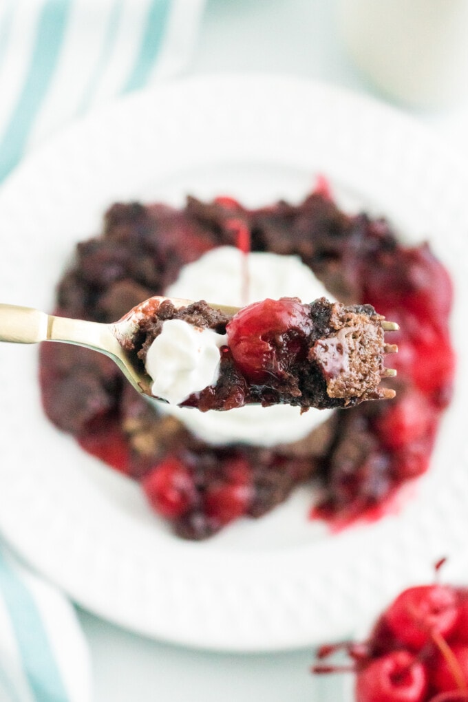 Chocolate Cherry Dump Cake | Kitchen Fun With My 3 Sons
