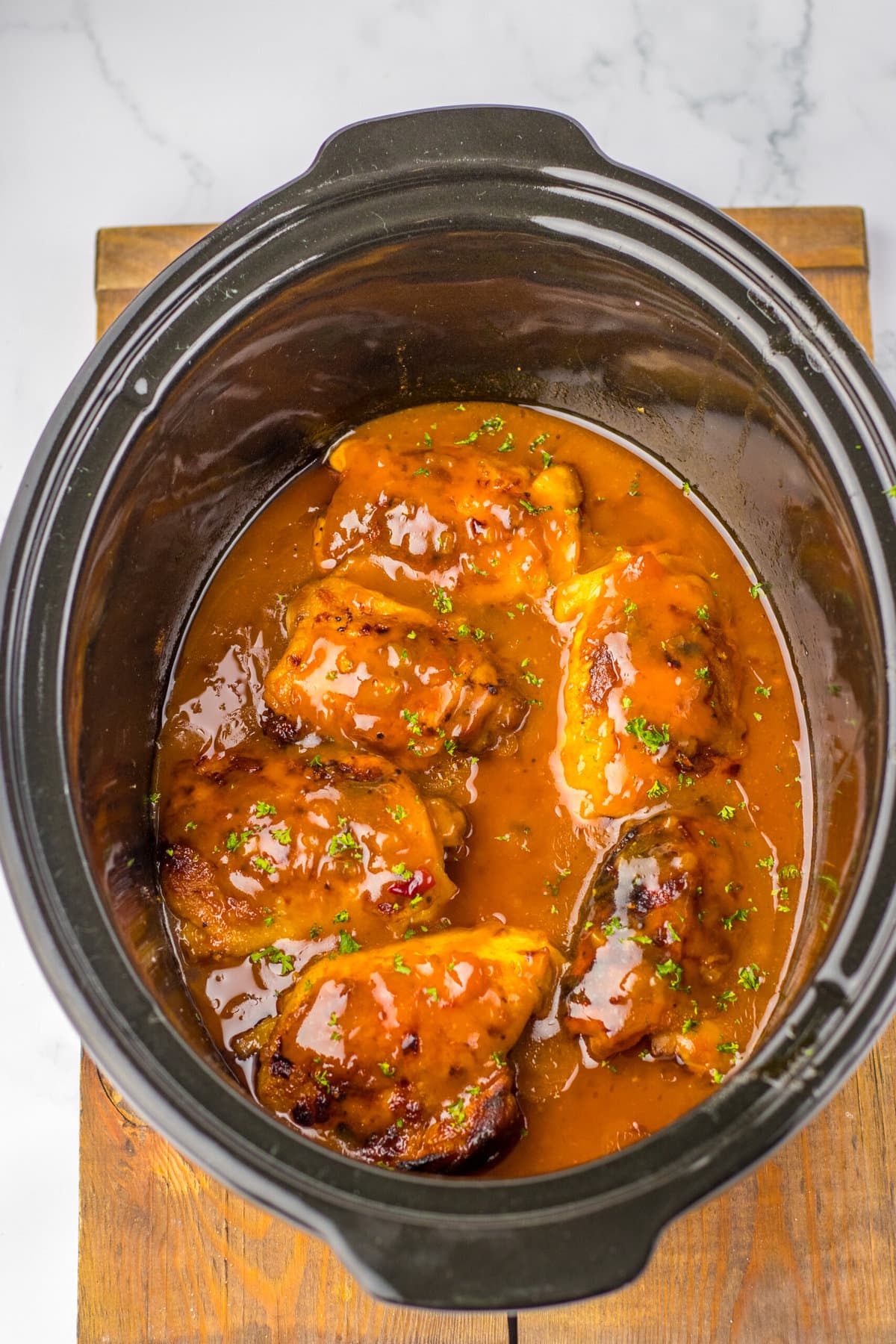 Crockpot Apricot Chicken | Kitchen Fun With My 3 Sons