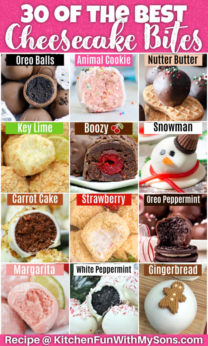 30 Best Cheesecake Bites | Kitchen Fun With My 3 Sons