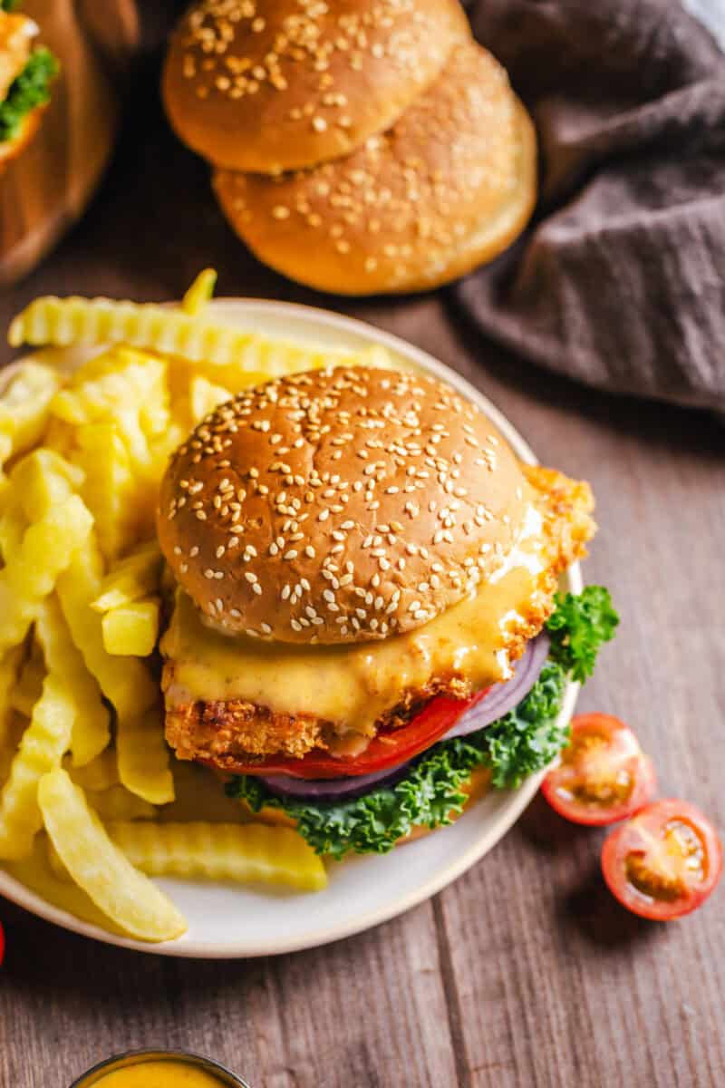 Crispy Chicken Burger Recipe | Kitchen Fun With My 3 Sons