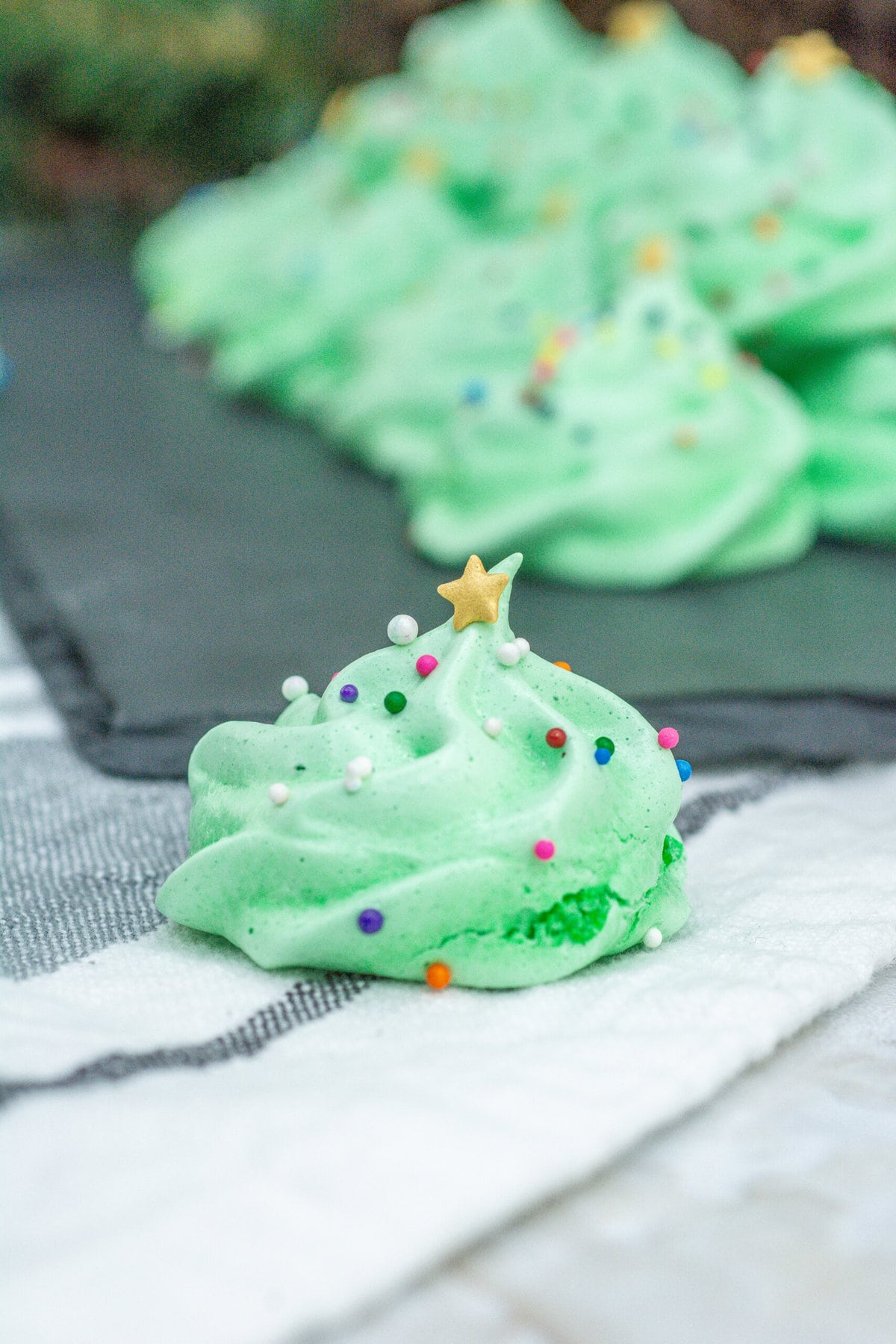 Meringue Christmas Trees | Kitchen Fun With My 3 Sons