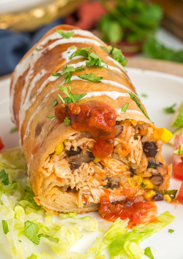 Chicken Chimichanga Recipe - Fried or Baked