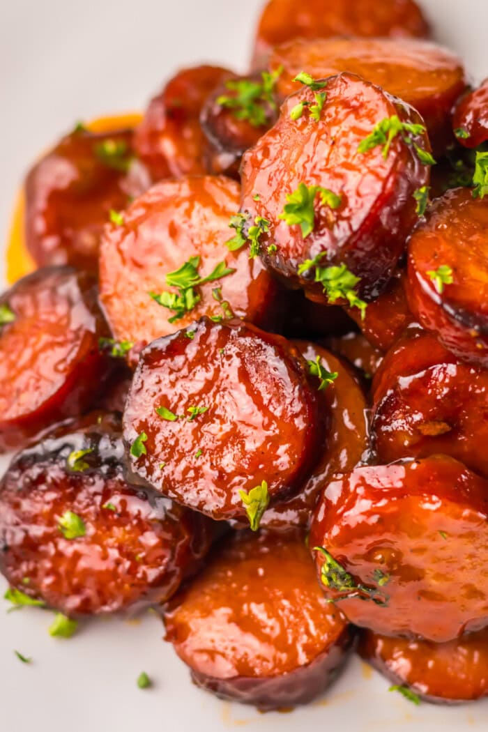 BBQ Kielbasa | Kitchen Fun With My 3 Sons