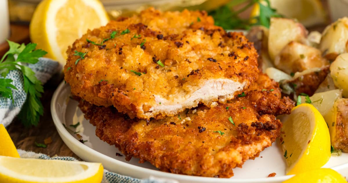 Chicken Schnitzel l Kitchen Fun With My 3 Sons