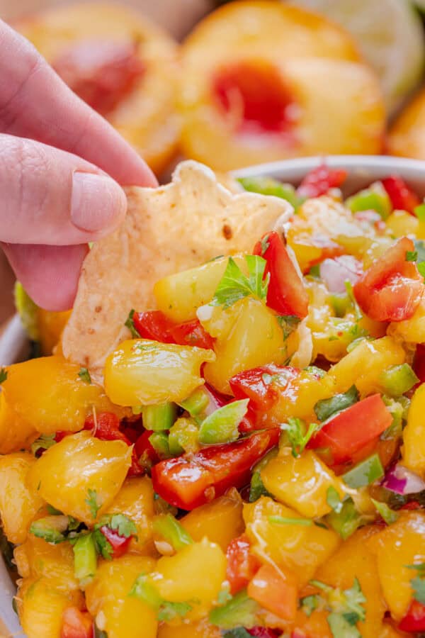Peach Salsa | Kitchen Fun with My 3 Sons