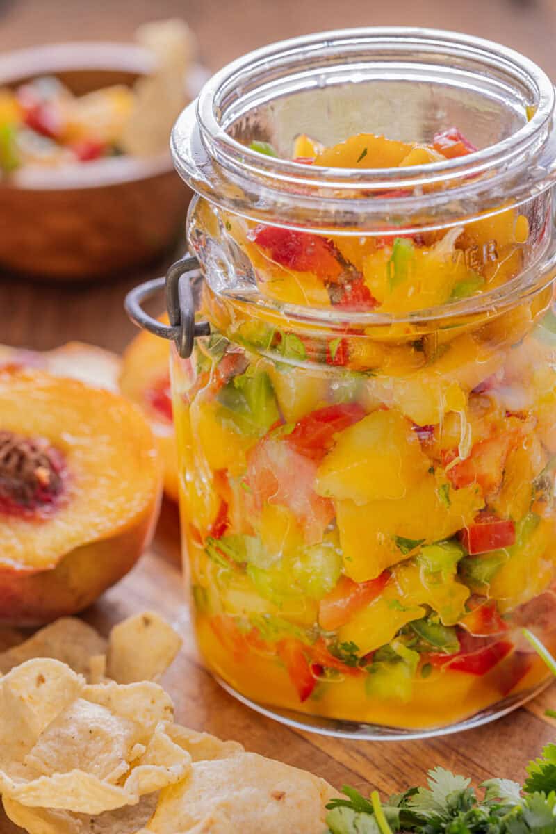 Peach Salsa | Kitchen Fun with My 3 Sons