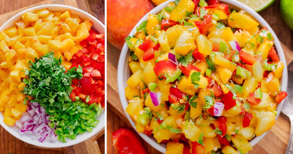 Peach Salsa | Kitchen Fun with My 3 Sons