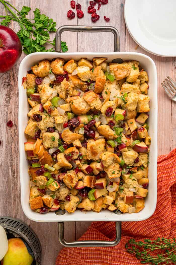 Apple Cranberry Stuffing | Kitchen Fun WithMy 3 Sons