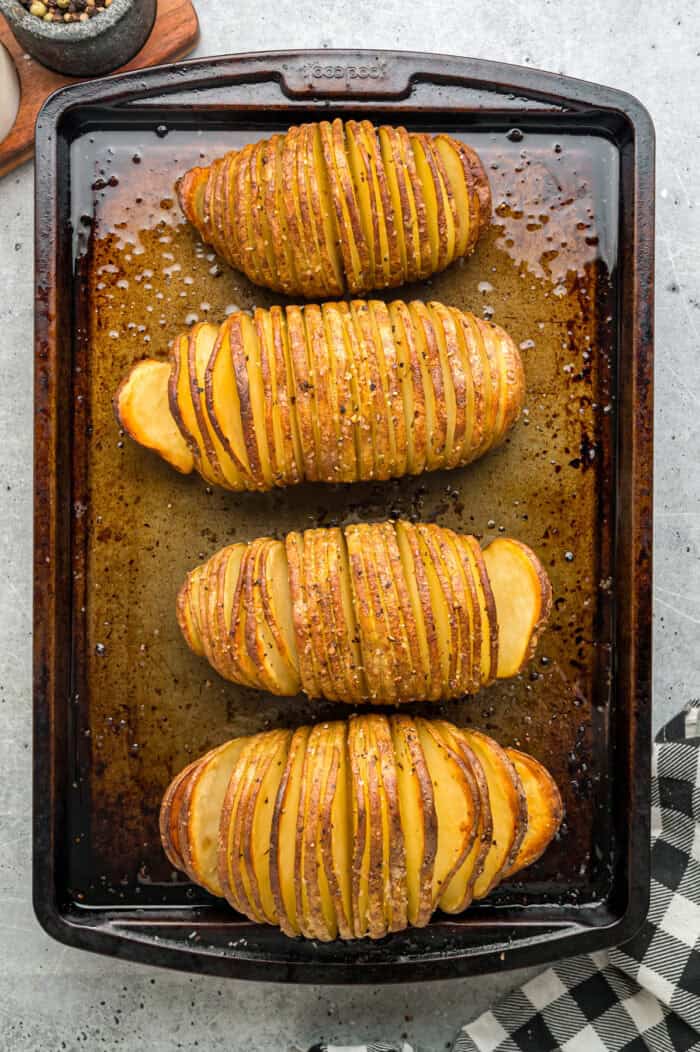 Easy Hasselback Potatoes | Kitchen Fun With My 3 Sons