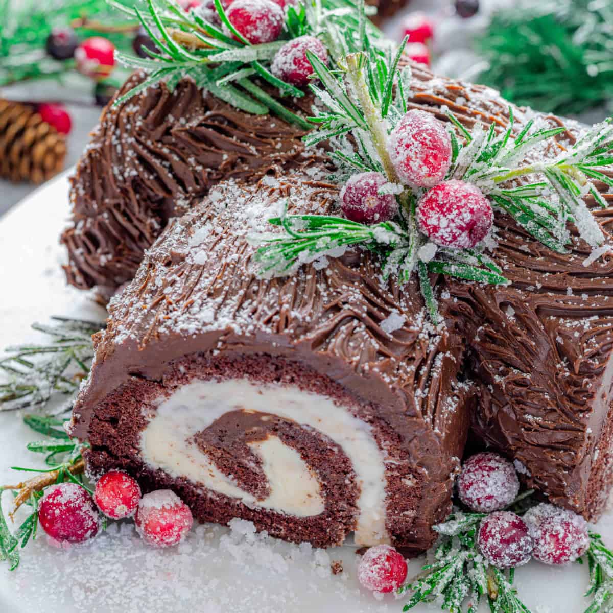 Yuletide Log Cake Recipe Mini Yule Log Cakes