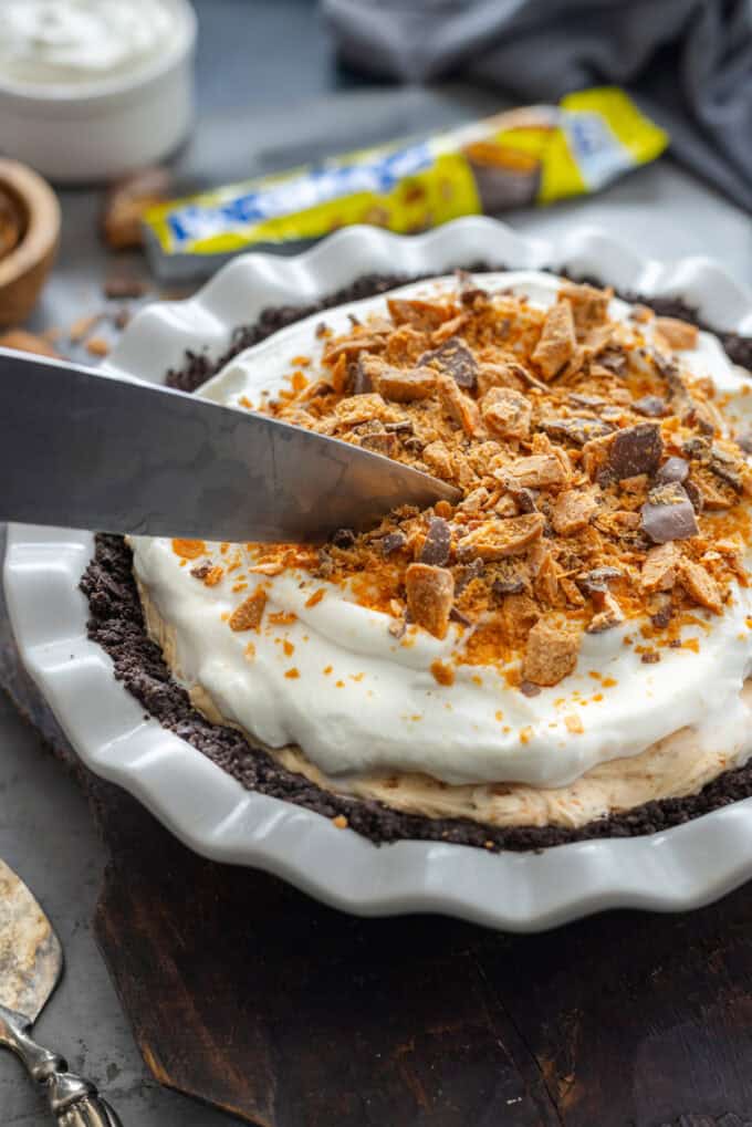 Butterfinger Pie l Kitchen Fun With My 3 Sons