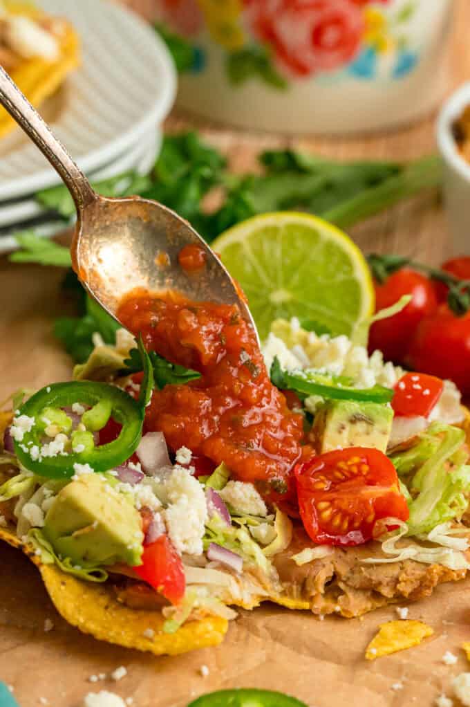 Easy Tostada Recipe l Kitchen Fun With My 3 Sons