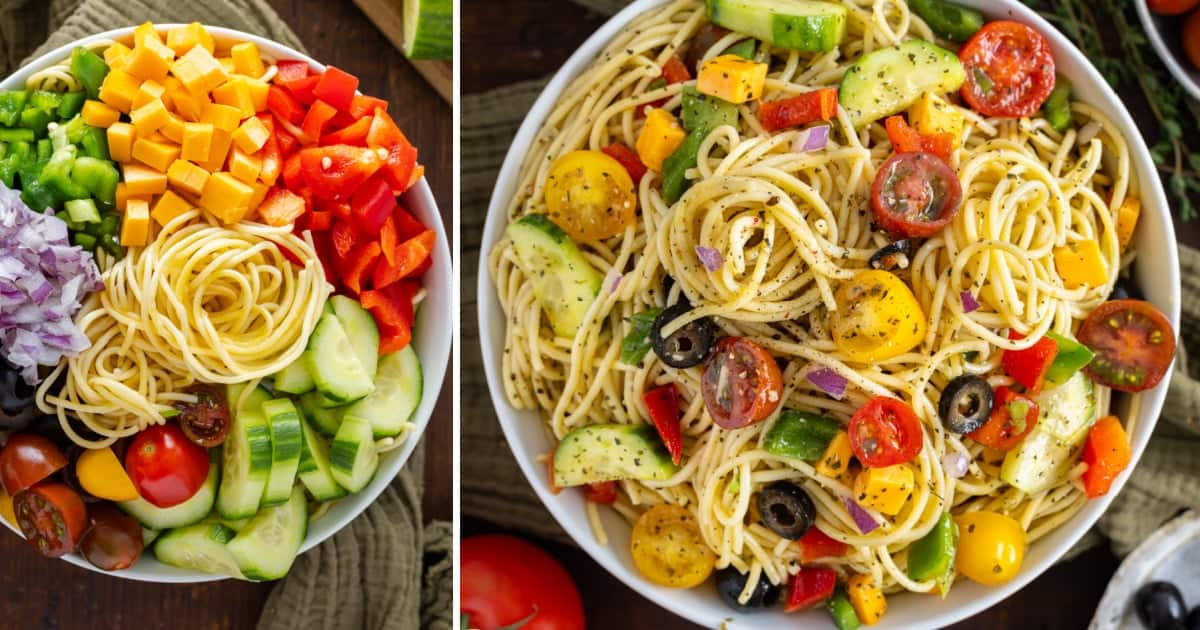 Spaghetti Salad l Kitchen Fun With My 3 Sons