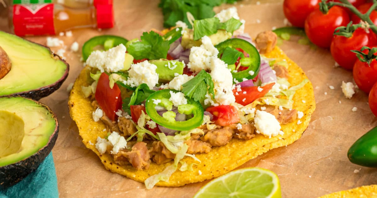 Easy Tostada Recipe l Kitchen Fun With My 3 Sons