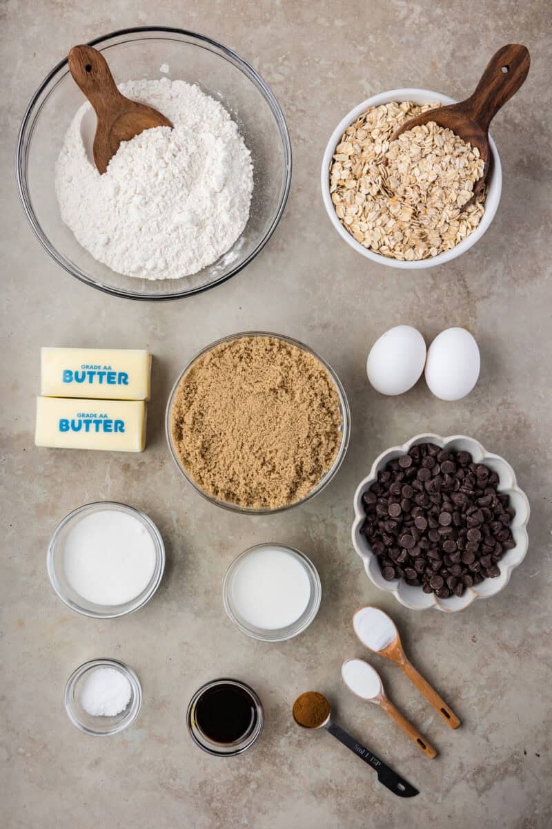 Brown Butter Oatmeal Chocolate Chip Cookies