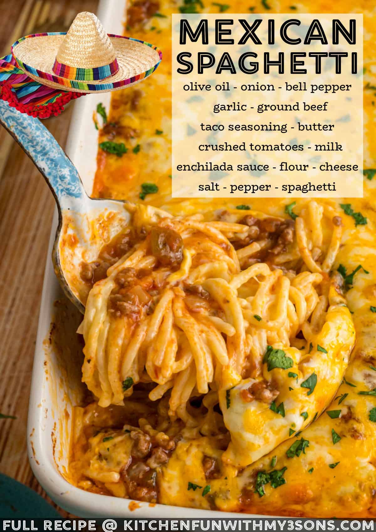 Mexican Spaghetti l Kitchen Fun With My 3 Sons