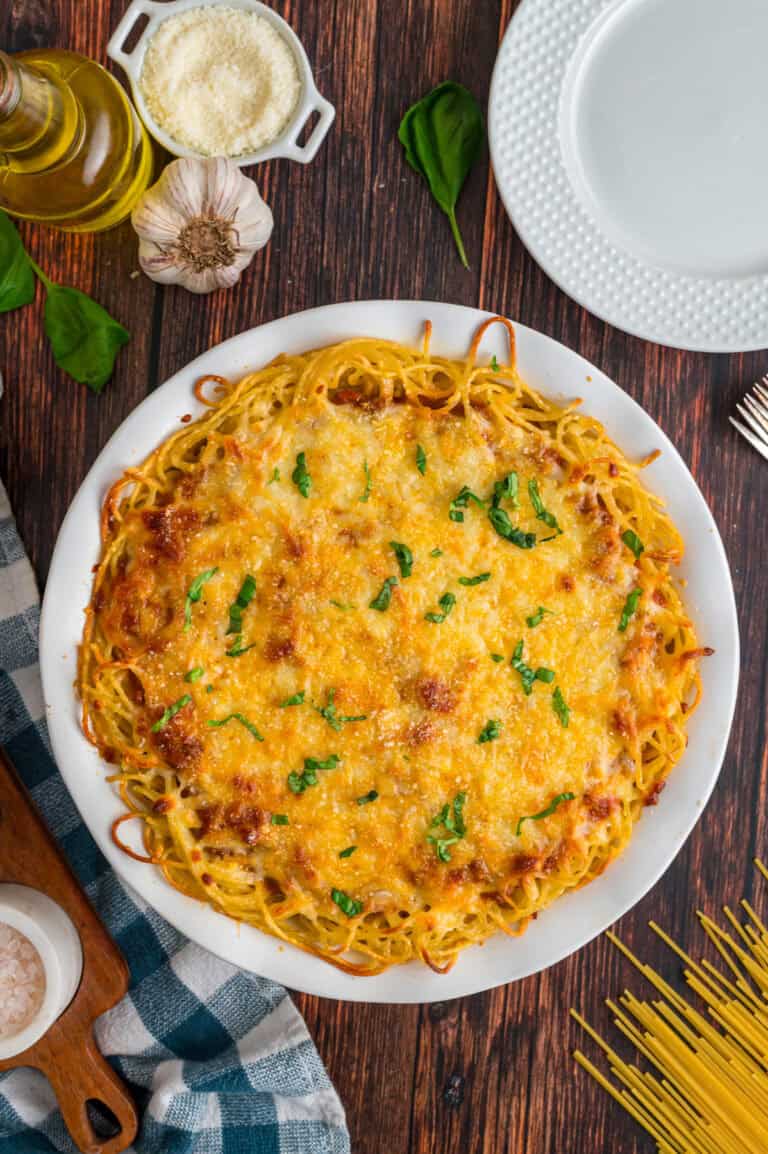 Spaghetti Pie l Kitchen Fun With My 3 Sons