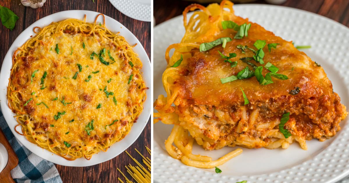 Spaghetti Pie l Kitchen Fun With My 3 Sons