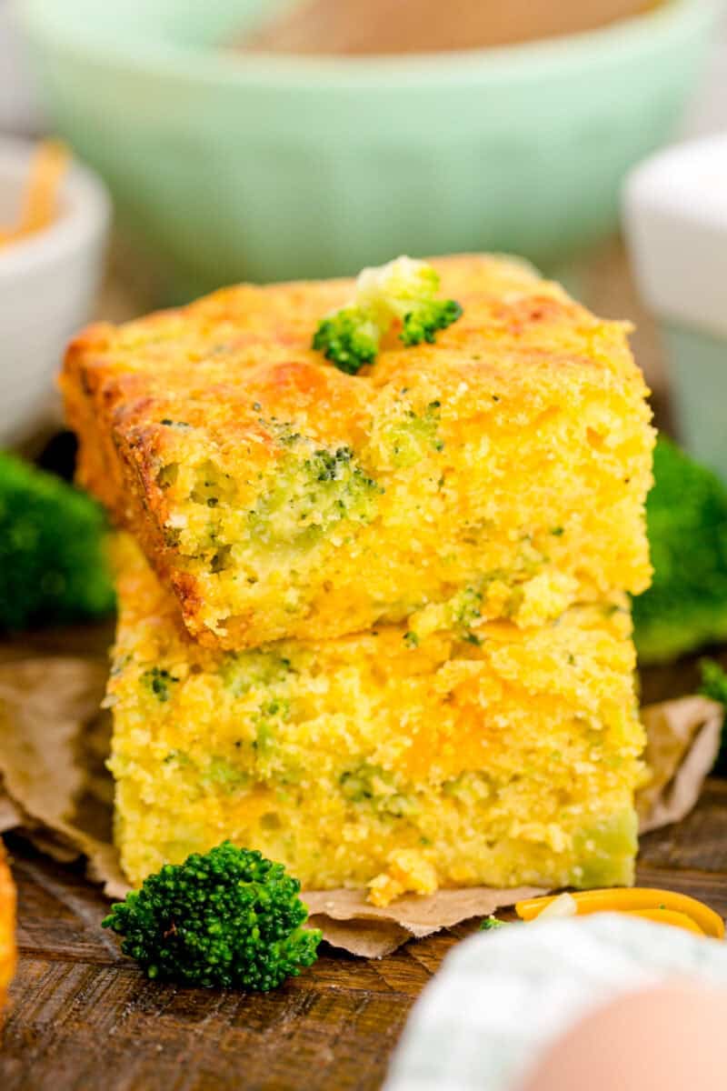 Cheesy Broccoli Cornbread | Kitchen Fun With My 3 Sons
