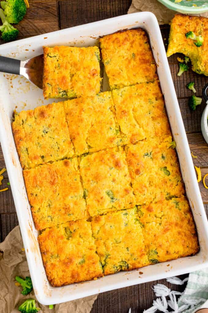Cheesy Broccoli Cornbread | Kitchen Fun With My 3 Sons